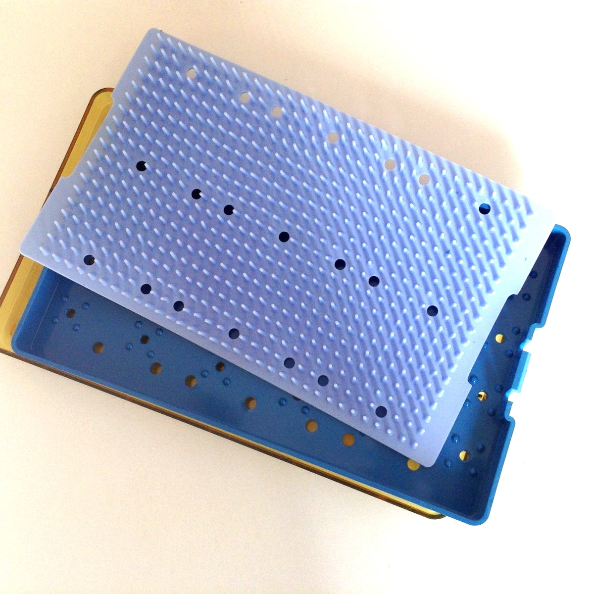 big sterilization tray with silicon mat ophthalmic eye surgical instru ...